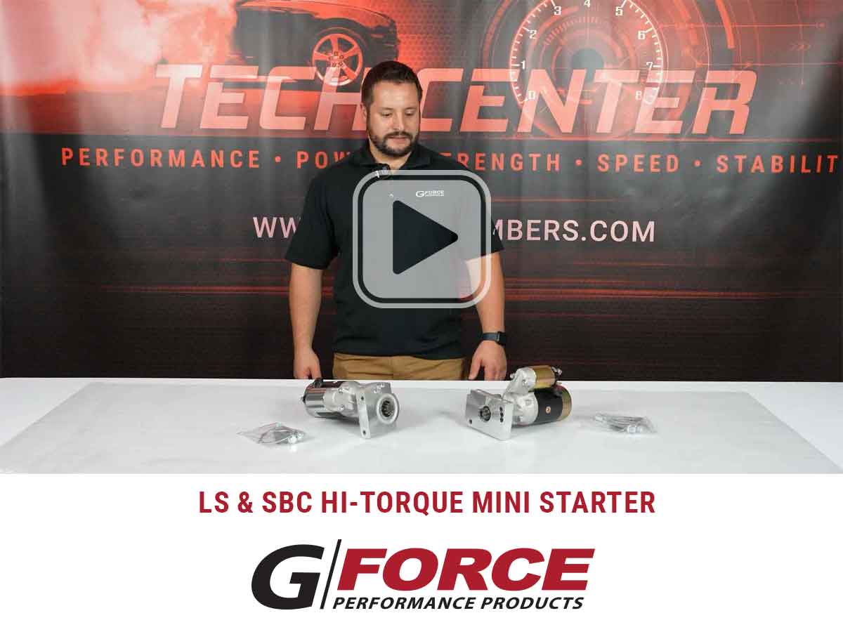 High Torque Mini Starters for SBC & LS Engines | Crossmembers — G Force Performance Products